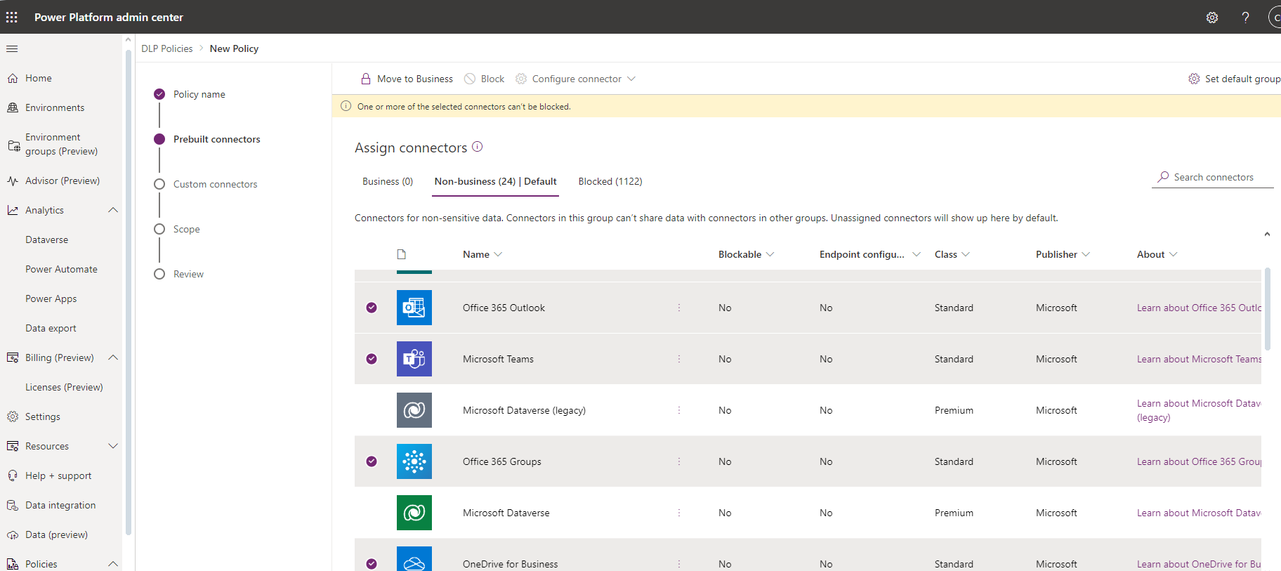 Controlling Power Platform Data Flows with DLP – Platform Guardian