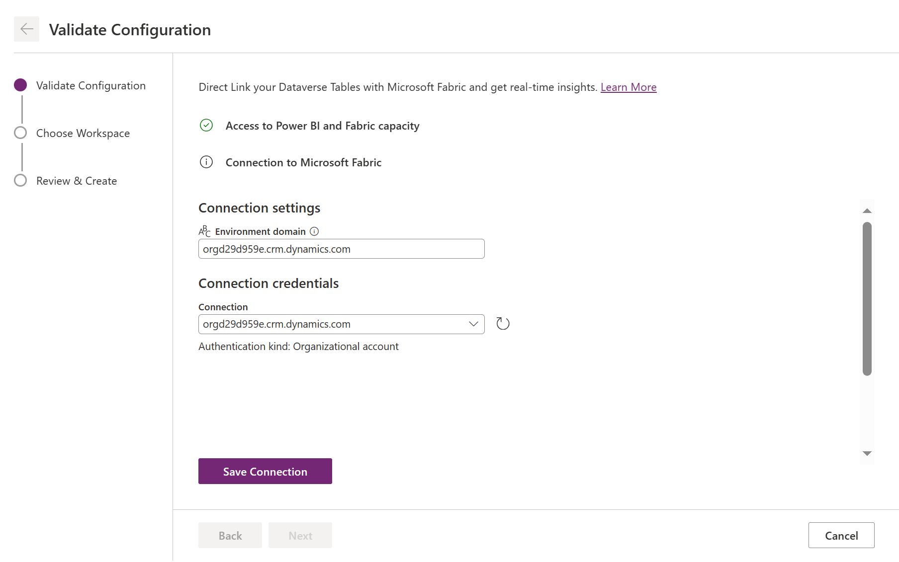 Creating The Dataverse Connector in Fabric – Platform Guardian